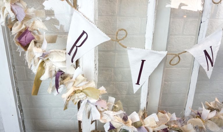 DIY Spring Rag Banner • Holly Grace