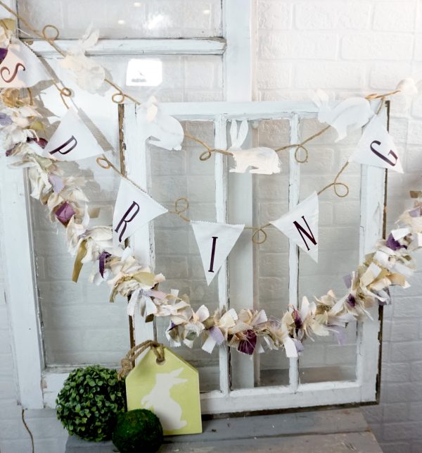 DIY Spring Rag Banner • Holly Grace